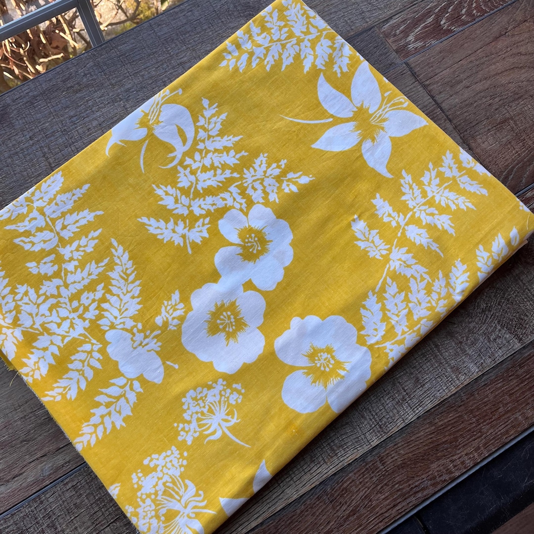 Vintage Sheet Fabric by the Half Yard, Classic Percale Vintage Bed ...