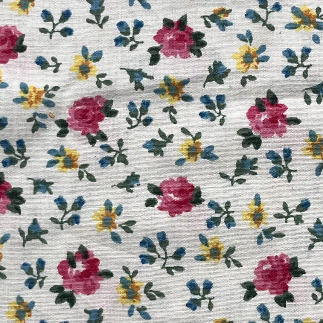 Vintage Sheet Fabric by the Half Yard, Classic Percale Vintage Bed ...