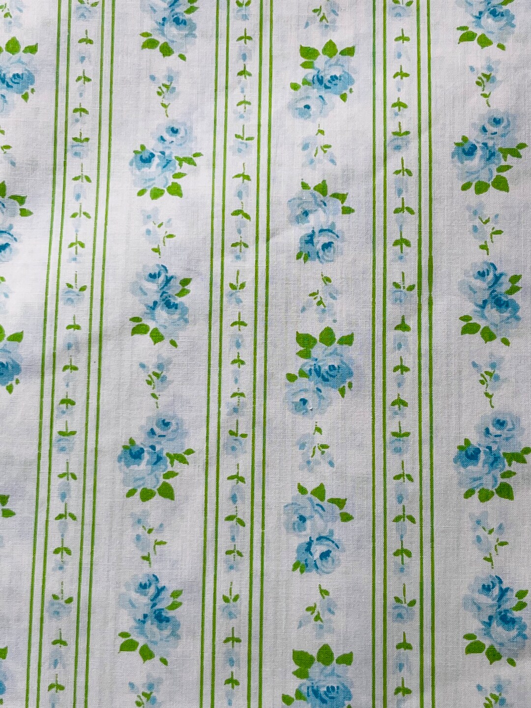 Vintage Sheet Fabric by the Half Yard, Classic Percale Vintage Bed ...