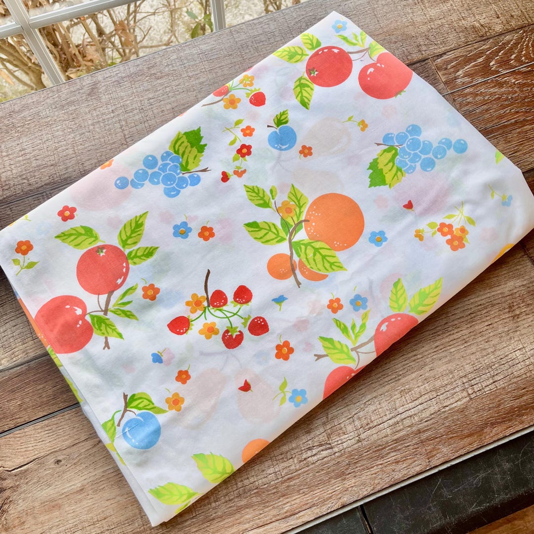 Vintage Sheet Fabric by the Half Yard, Classic Percale Vintage Bed ...