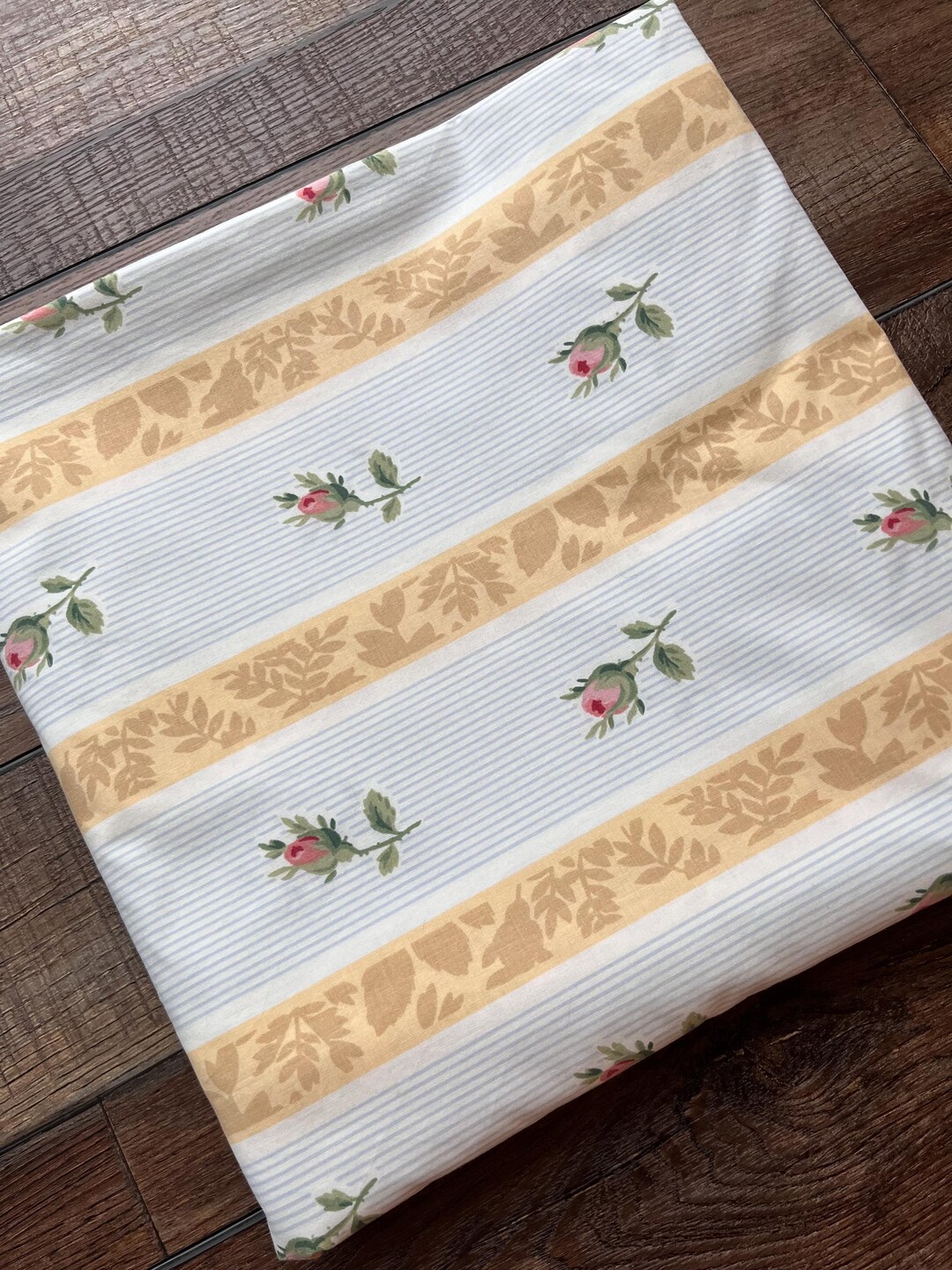 Vintage Sheet Fabric by the Half Yard, Classic Percale Vintage Bed ...