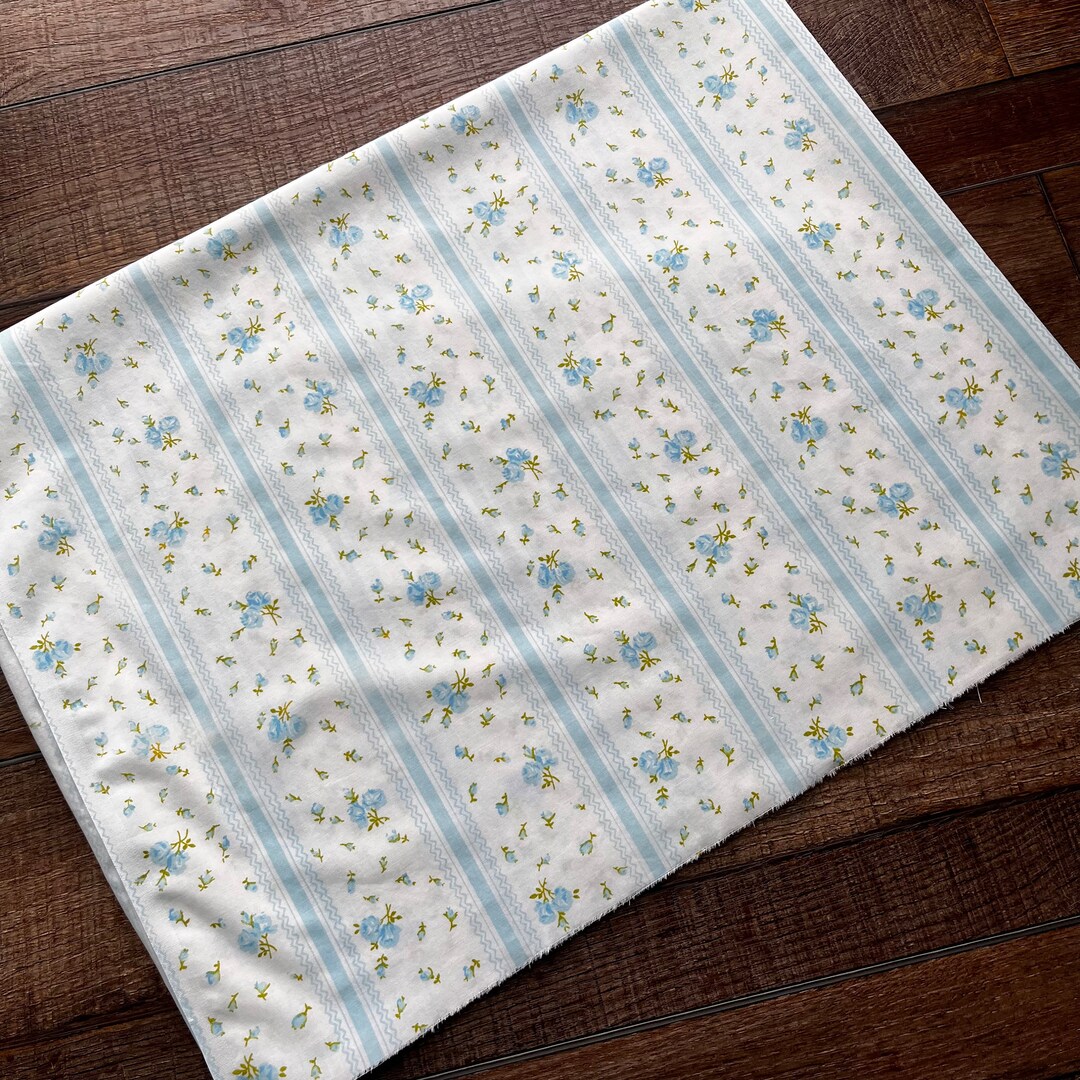 Vintage Sheet Fabric by the Half Yard, Classic Percale Vintage Bed ...