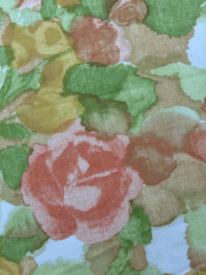 Vintage Percale Sheet Fabric: Colorful Bed Sheet Cuts, 44" Wide - Etsy