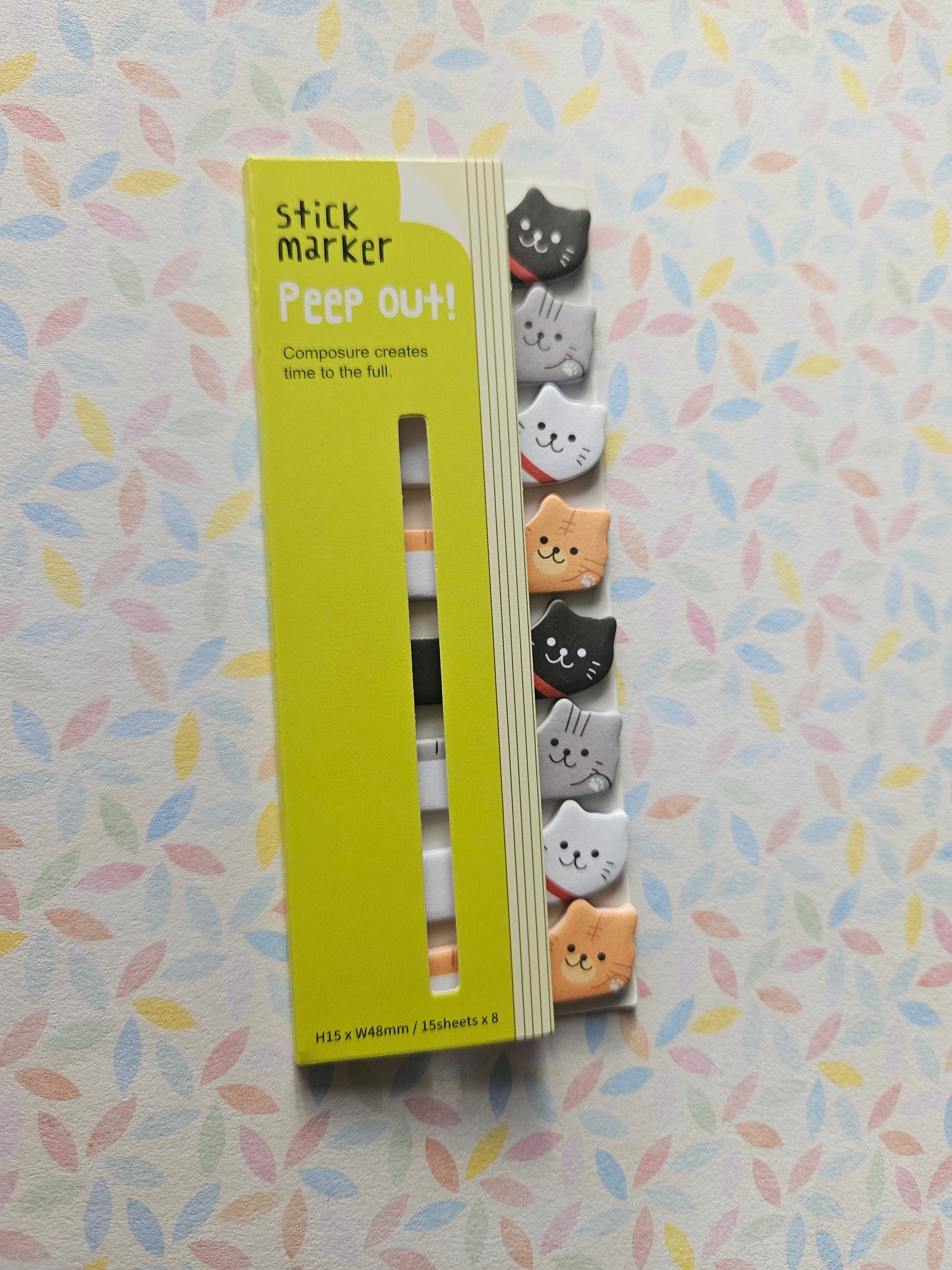 Cats Sticky Memo Tabs - Etsy