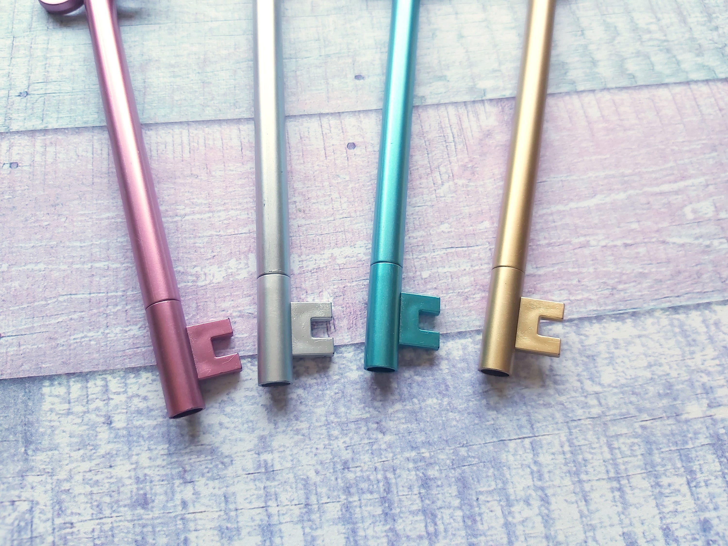 Metallic Key Pen - Etsy