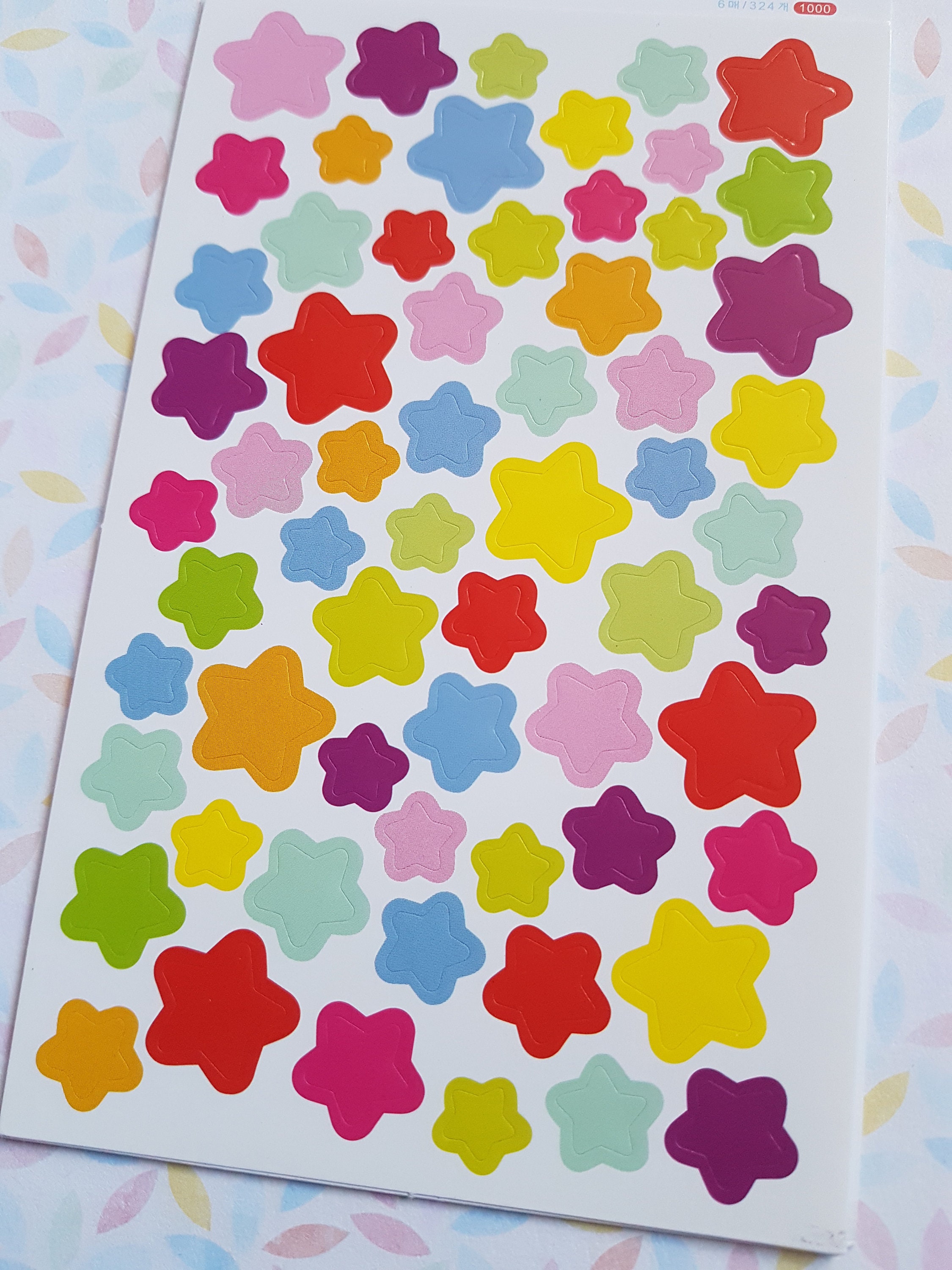 Star Stickers Sheet - Etsy
