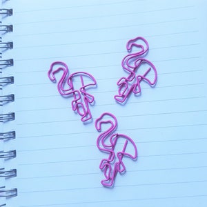 Flamingo Paper Clips - Etsy
