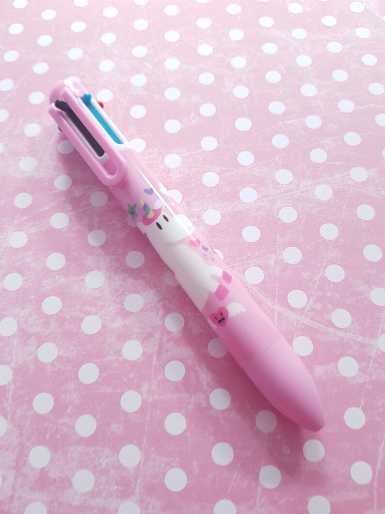6 in 1 Coloured Unicorn Pen - Etsy