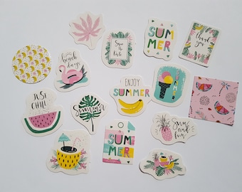 Hawaiian Luau Stickers, Hershey Kiss Stickers, Colorful, Beach Theme ...