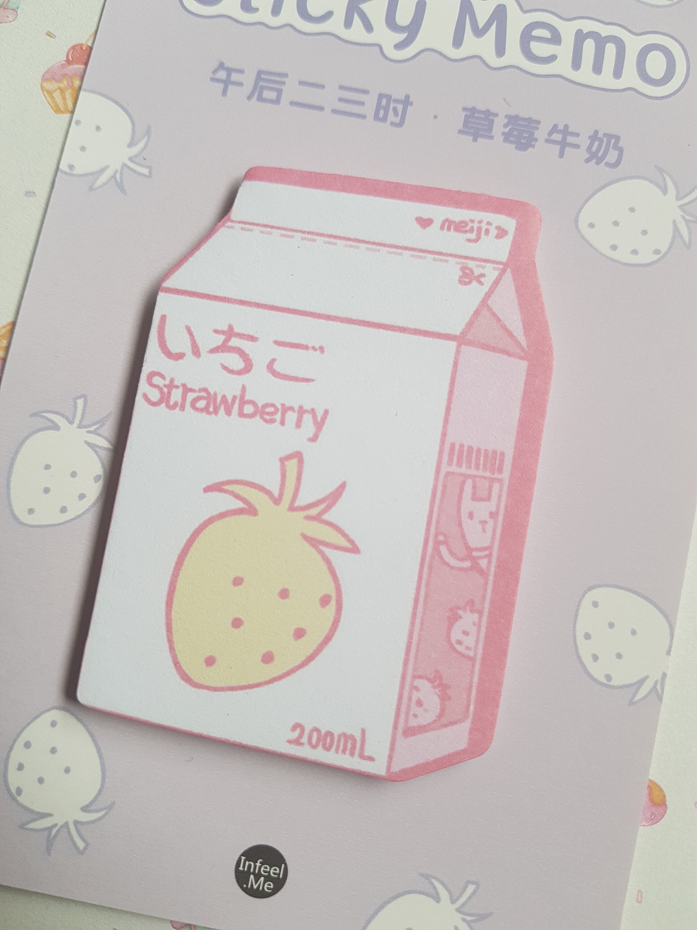 Strawberry Milk Carton Sticky Notes Memo Pad - Etsy