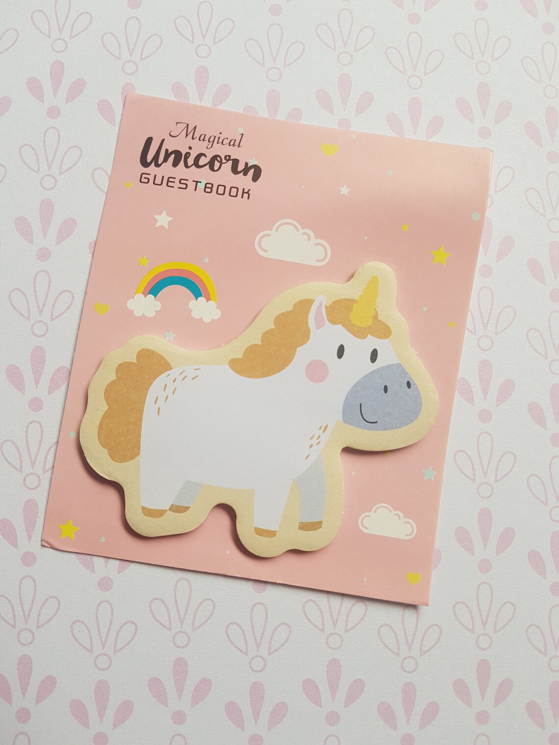 Unicorn Sticky Memo Notes Pad Yellow - Etsy