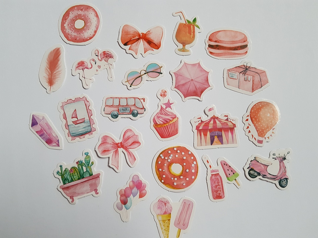 Girly Stickers Set - Etsy