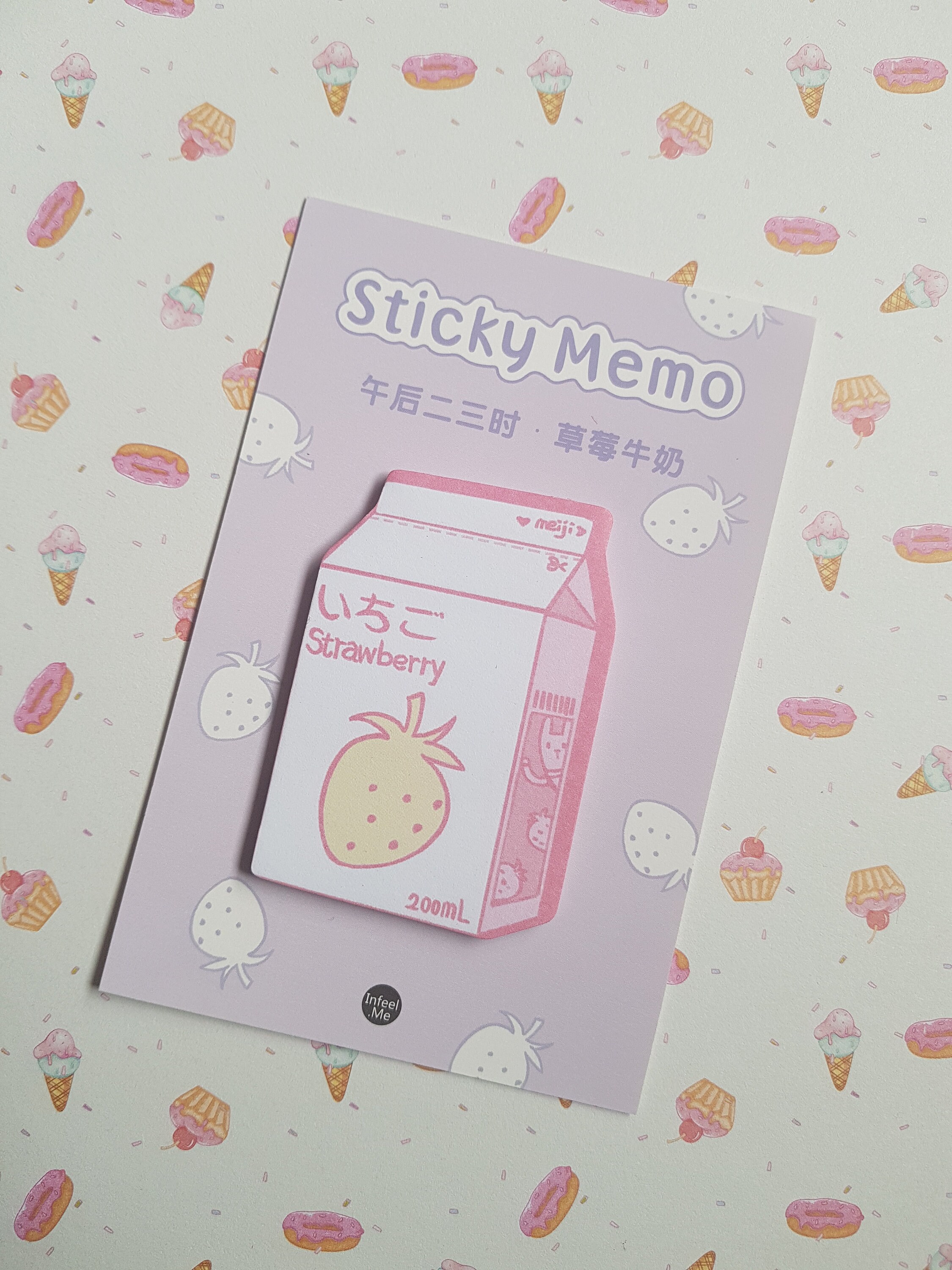 Strawberry Milk Carton Sticky Notes Memo Pad - Etsy