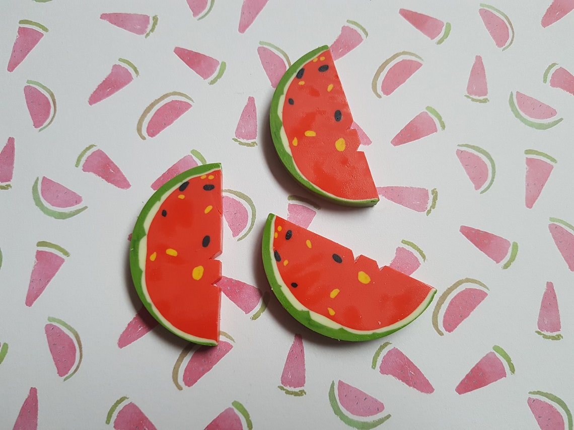 Watermelon Rubber/eraser - Etsy
