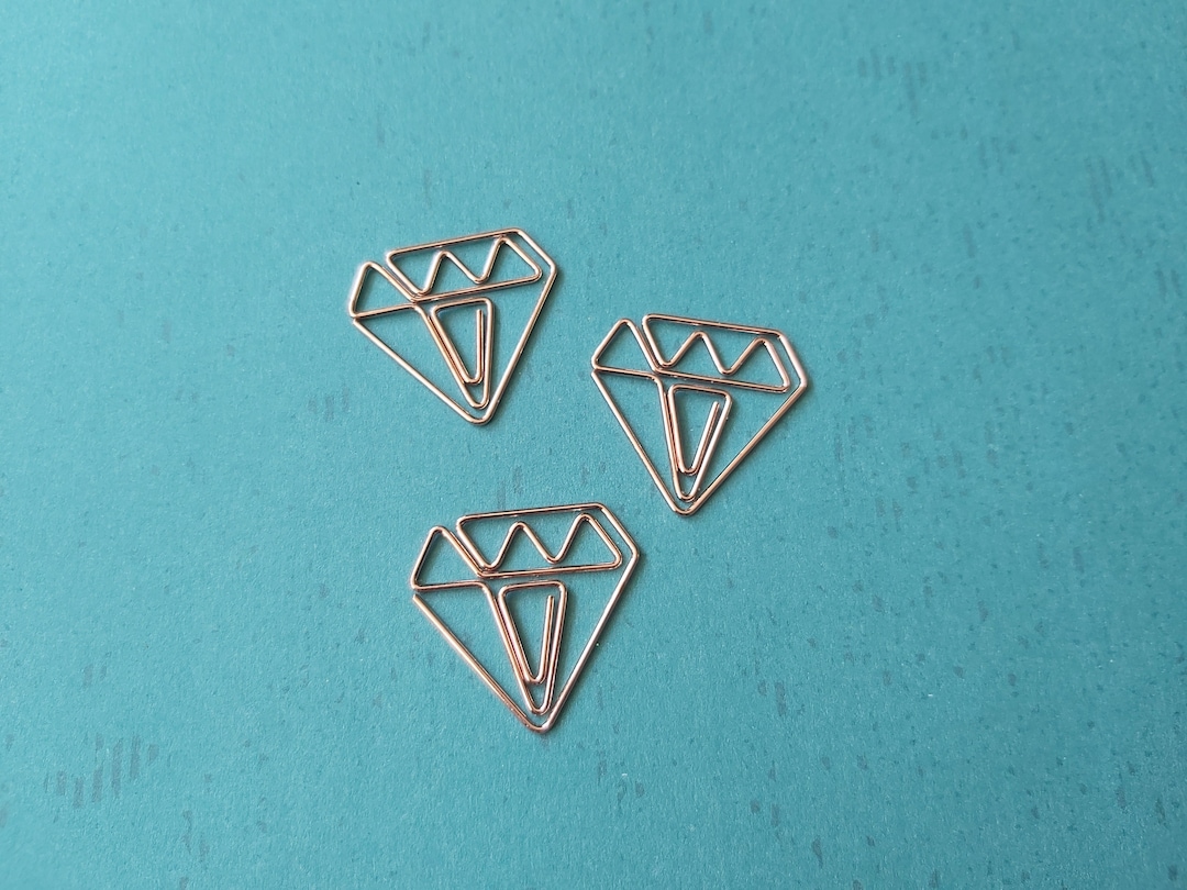 Diamond Gem Paper Clips - Etsy