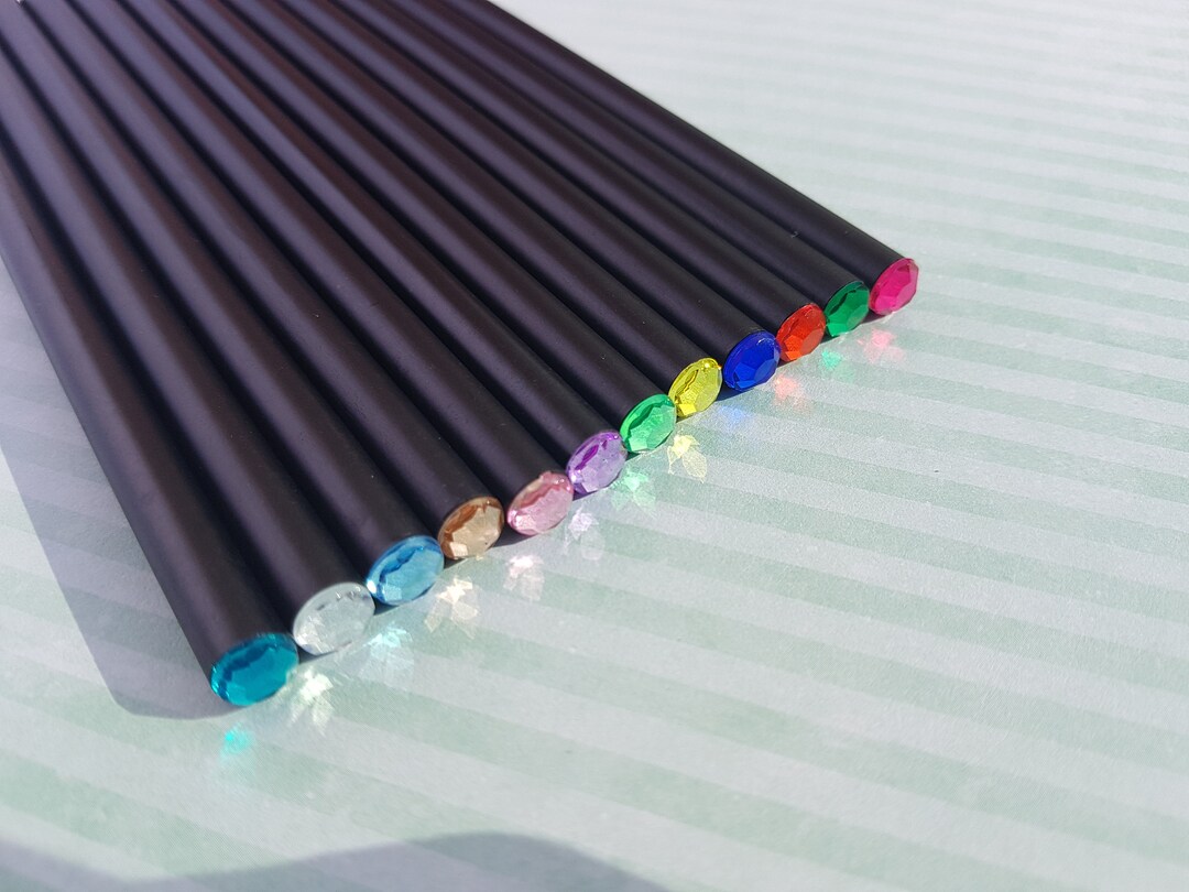 Crystal Pencil Sparkle Pencil Rhinestone Pencil Pencil - Etsy