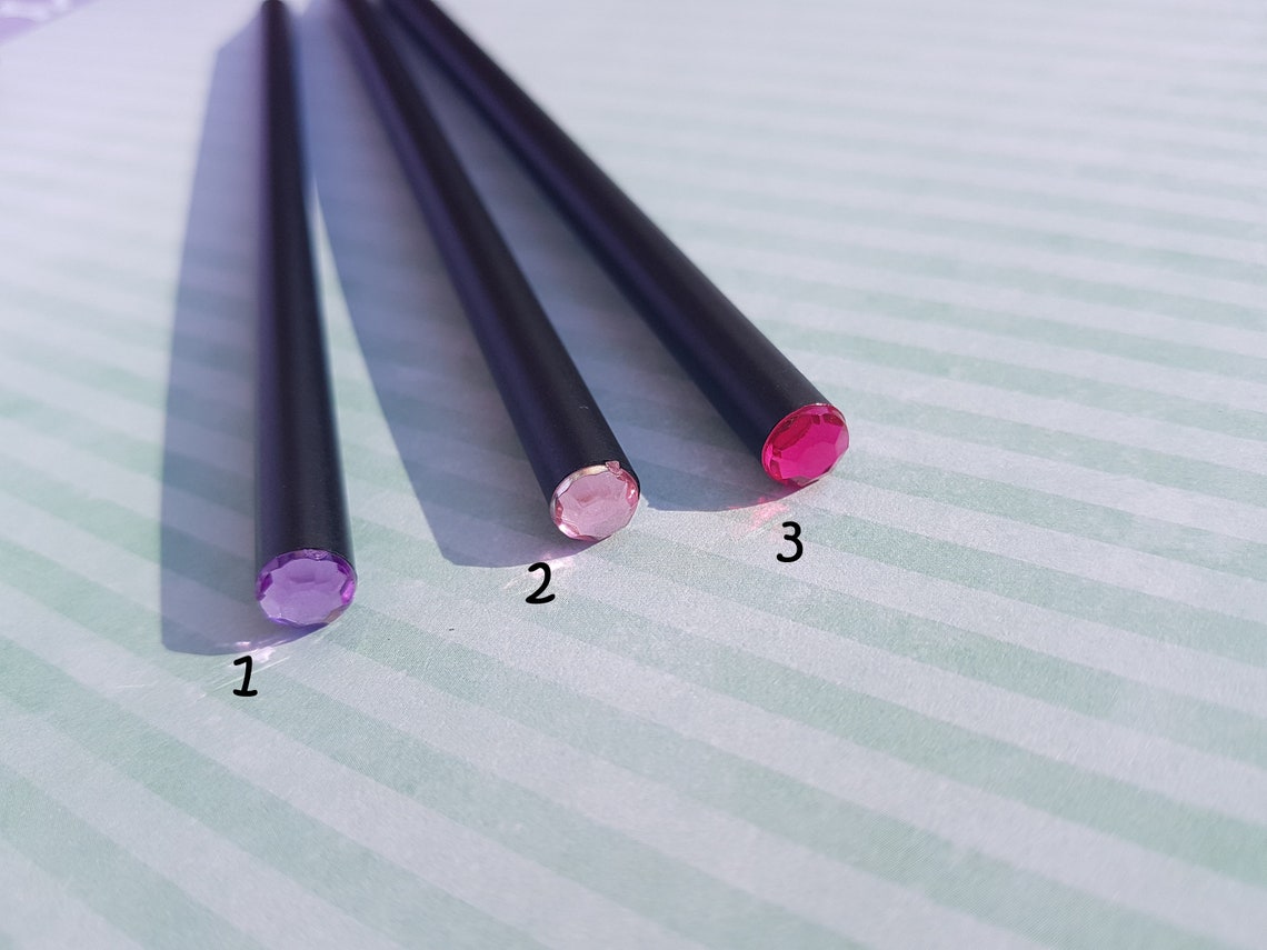 Crystal Pencil Sparkle Pencil Rhinestone Pencil Pencil - Etsy