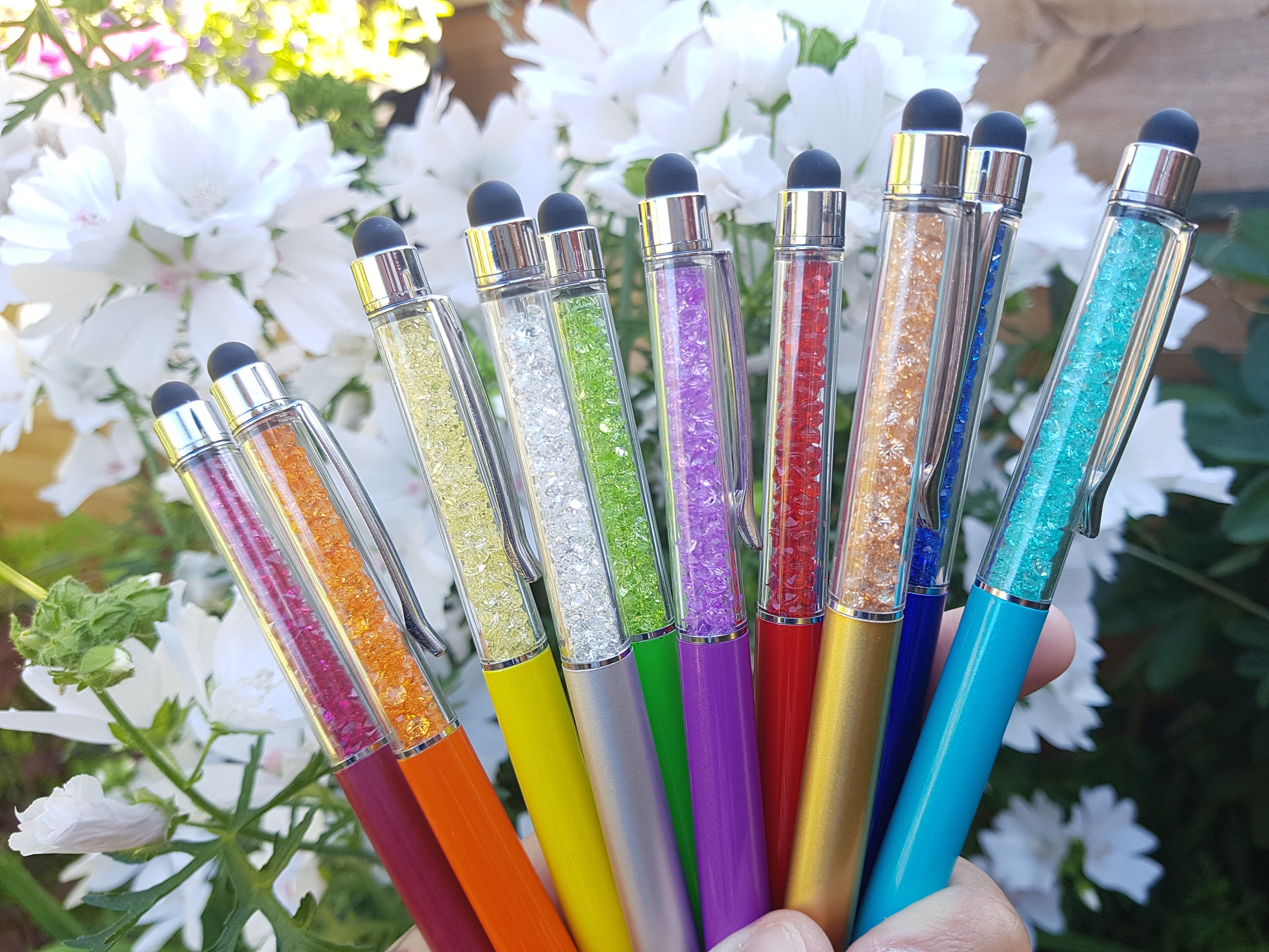 Crystal filled pen | Etsy