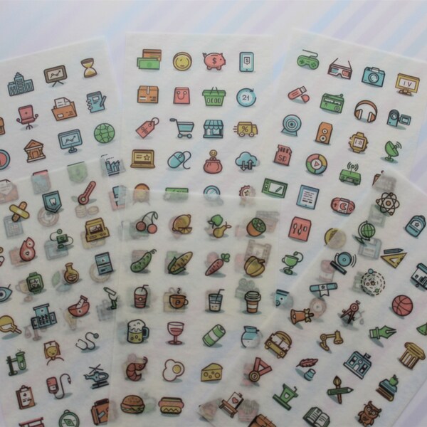 Computer Icon Stickers - Etsy