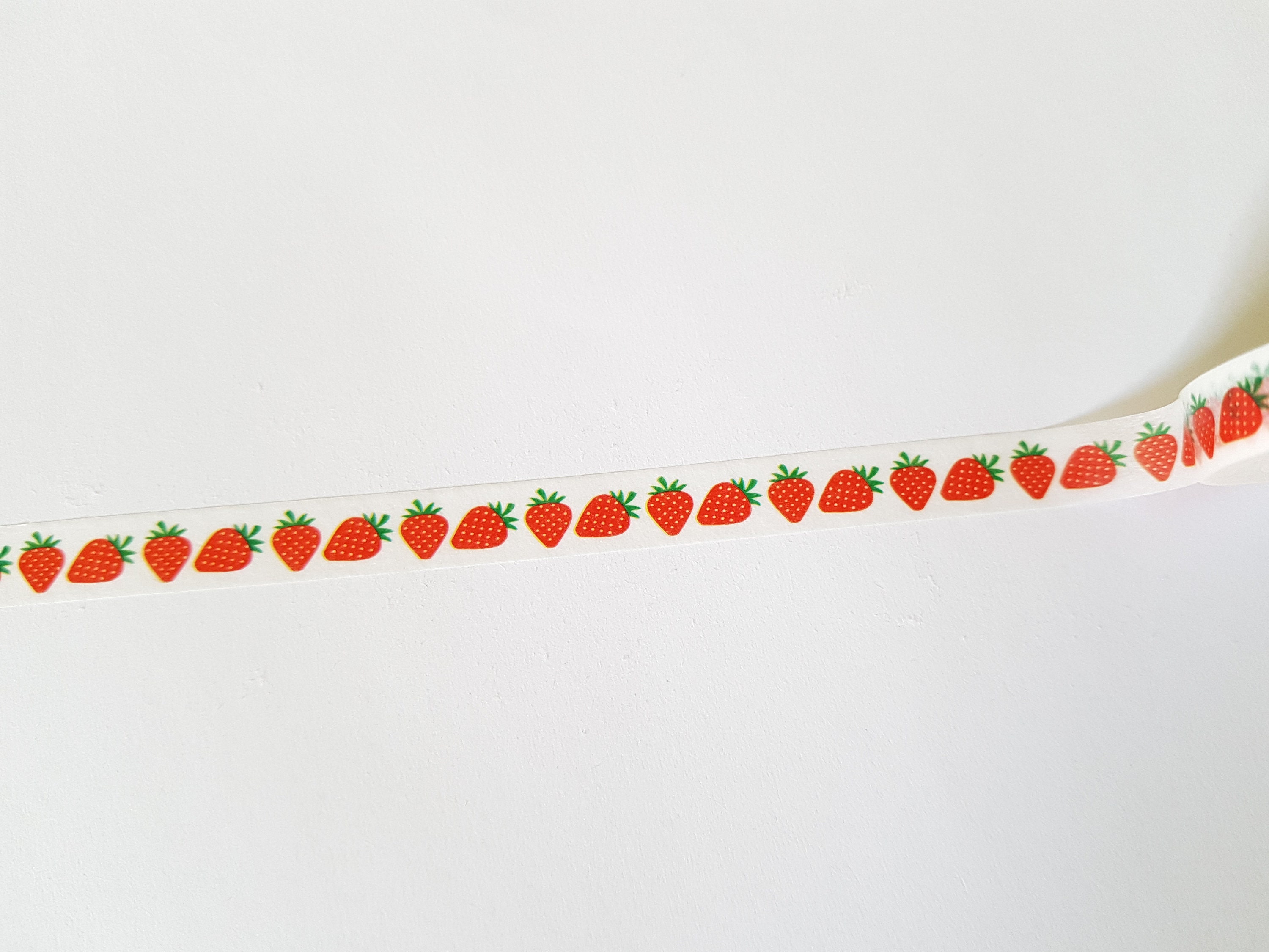Strawberry Washi Tape - Etsy
