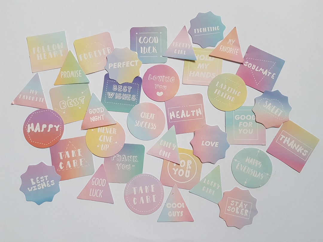 Best Wishes Sticker Set - Etsy