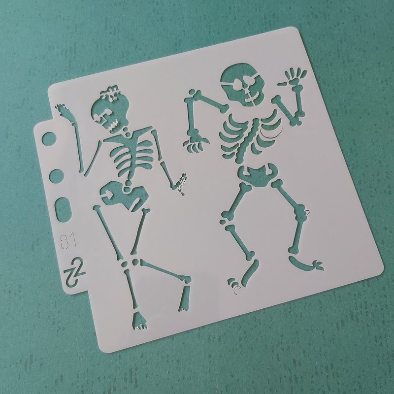 Skeleton Stencil - Etsy