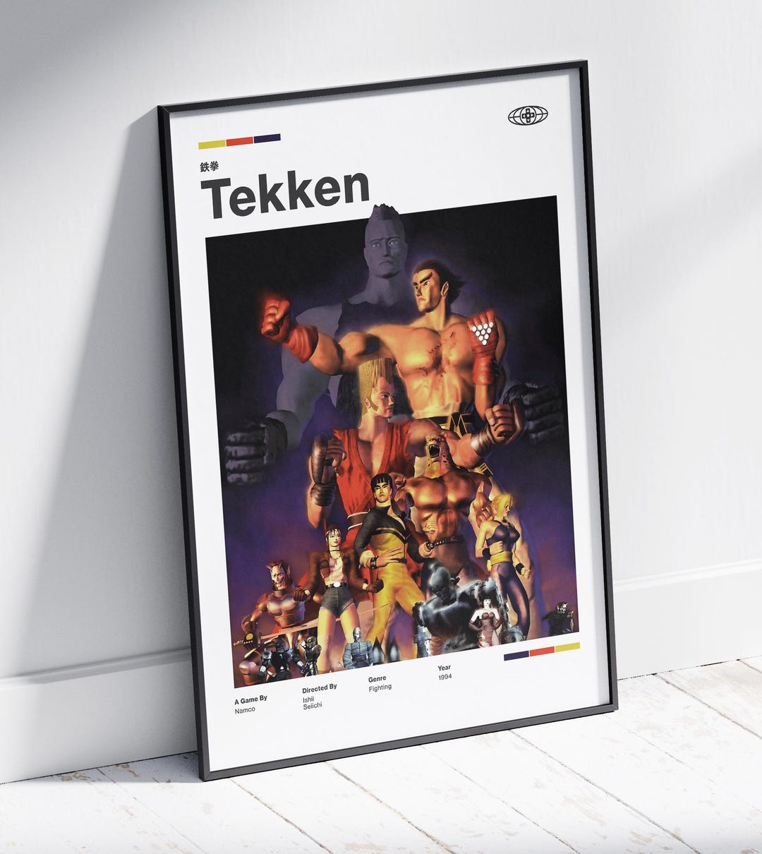 Tekken Playstation PS1 Art Poster - Retro Gaming Design Arcade - Etsy