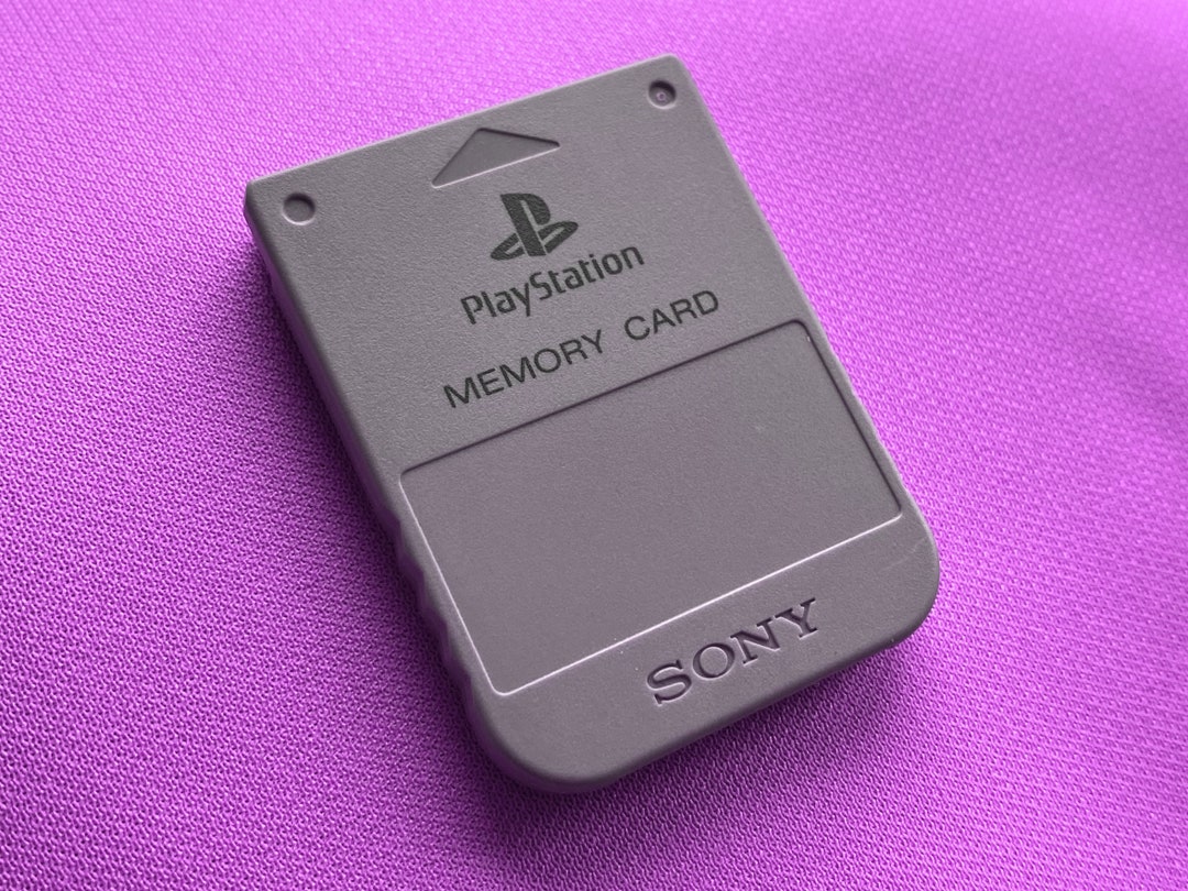 Sony Playstation PS1 Psone Memory Card Official Retro Gaming - Etsy
