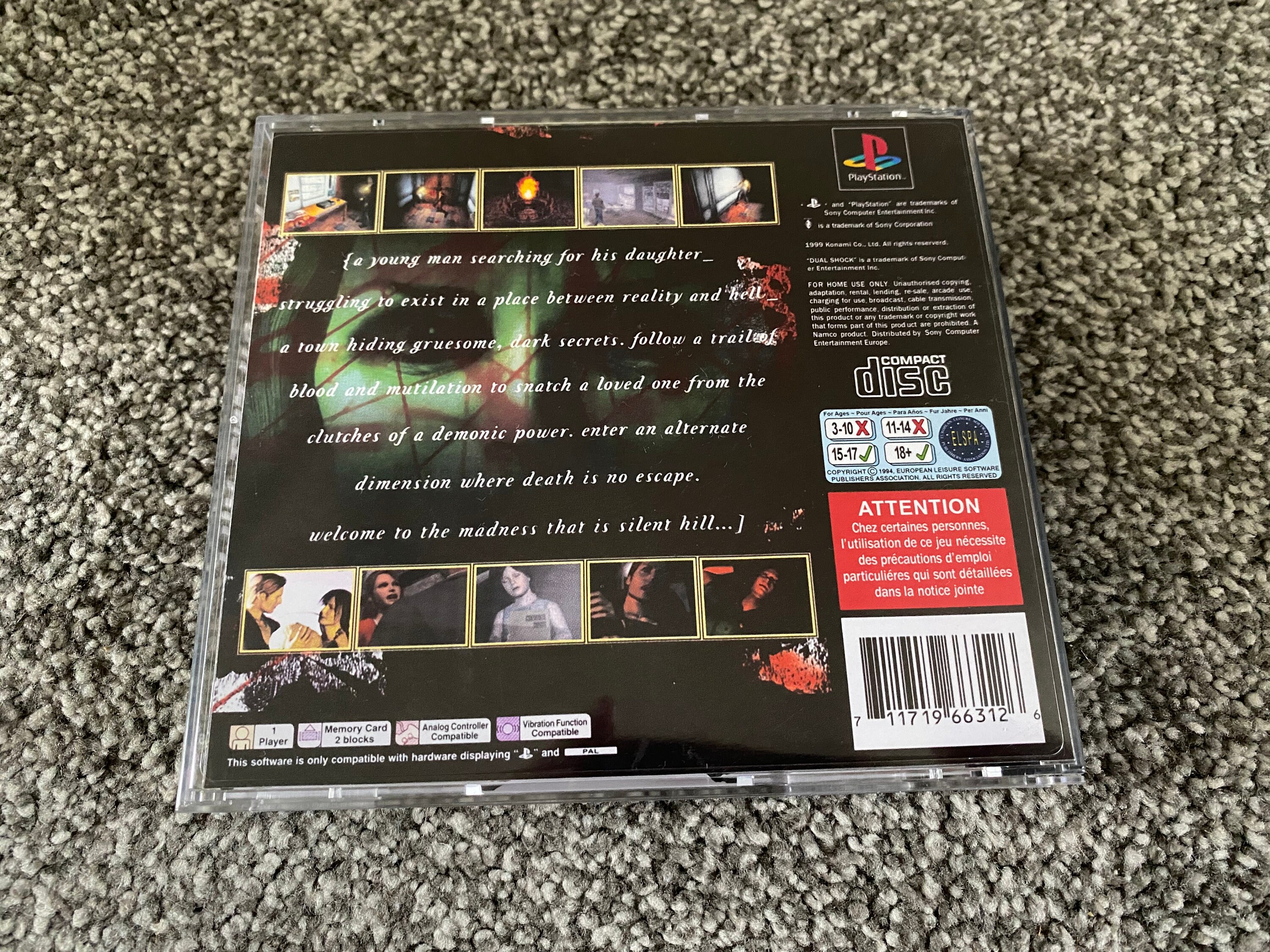 Silent Hill Replacement PS1 Case Covers Inlays Playstation - Etsy Canada