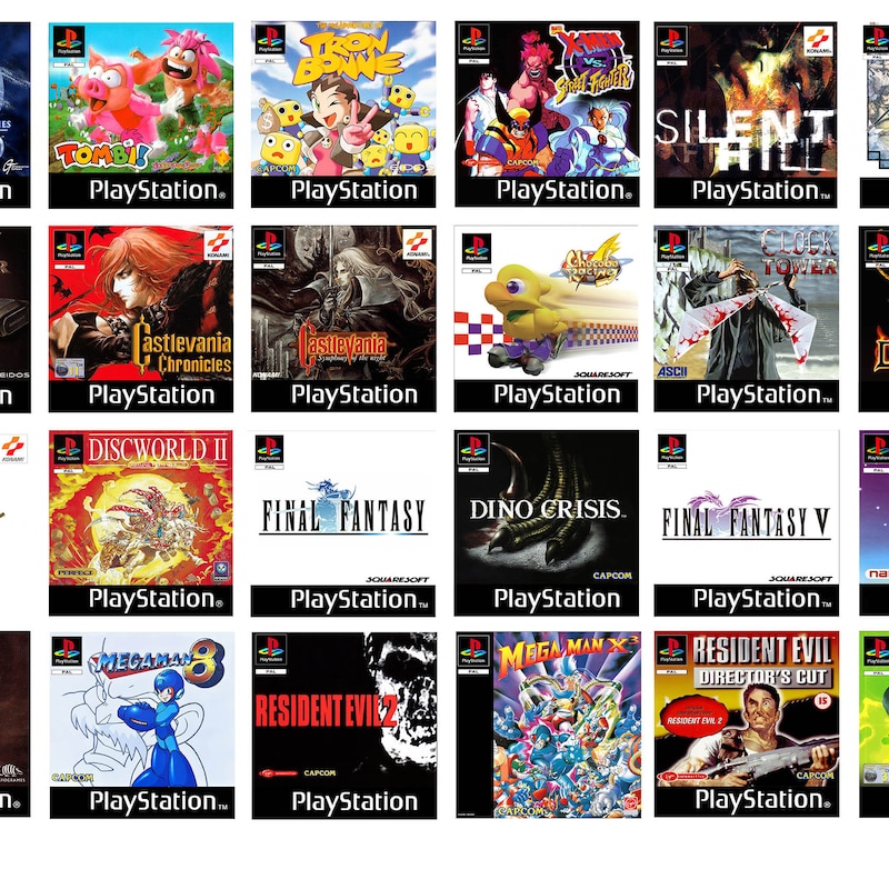 Jaquette ps1 - Etsy France