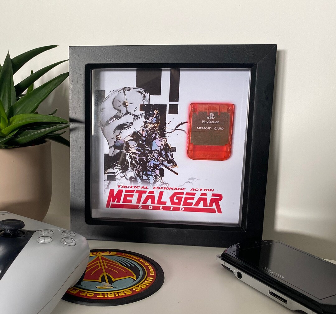 Metal Gear Solid Display Frame Case Official Playstation PS1 Memory ...