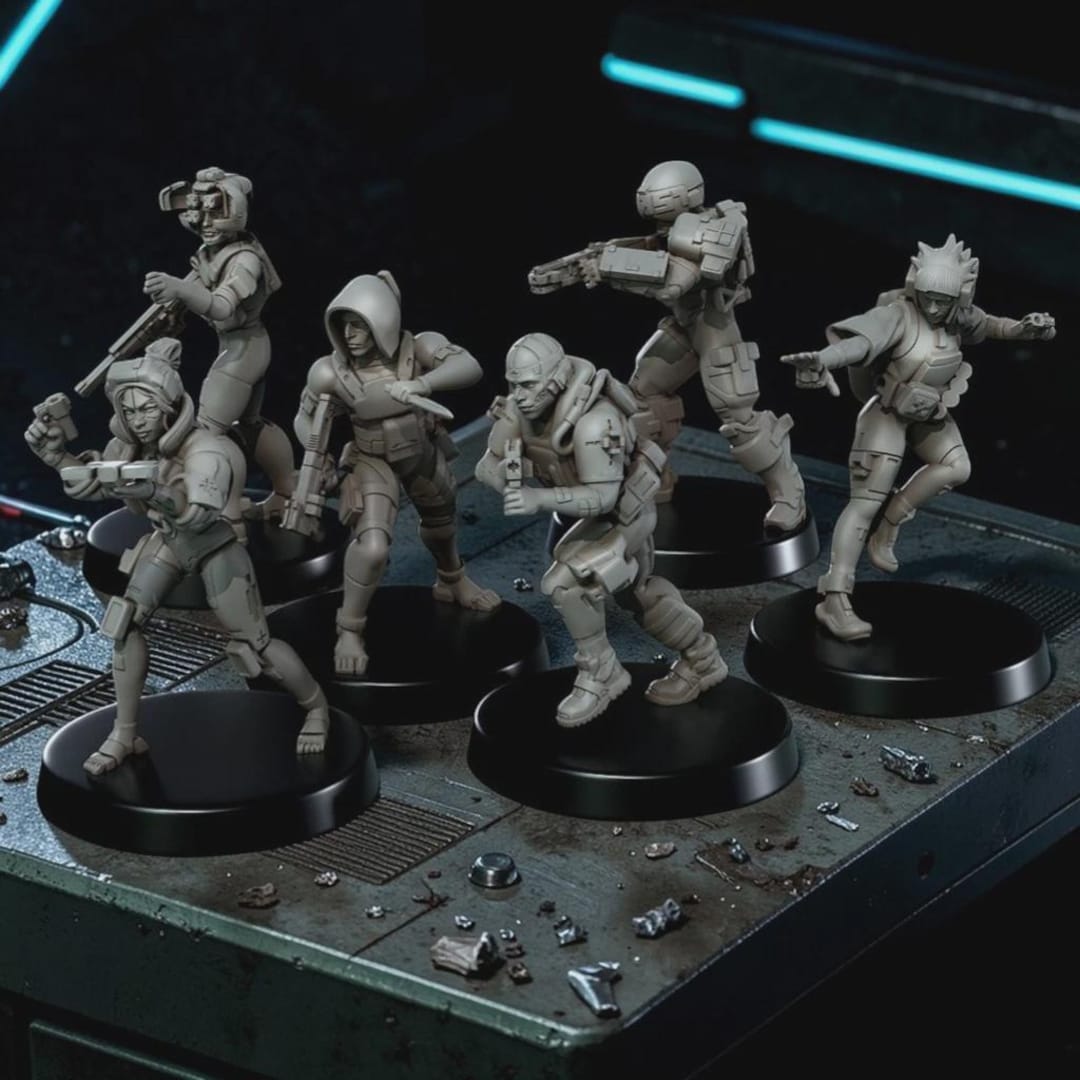 Marathon Runner Shell Inspired Miniatures Wargaming 32mm Assassin ...