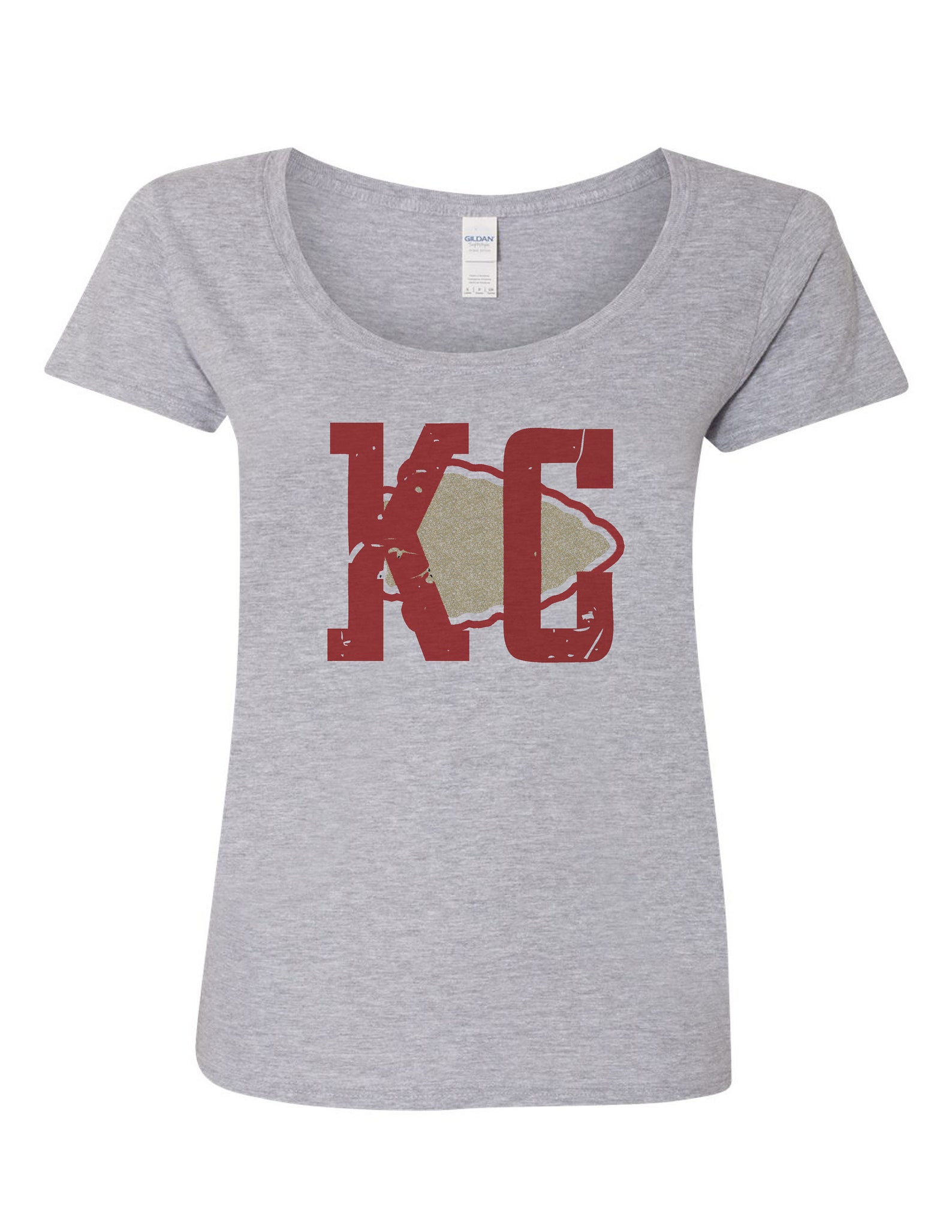 Womens Kansas City Hometown Proud - "kc Arrow Gold" - Football and ...