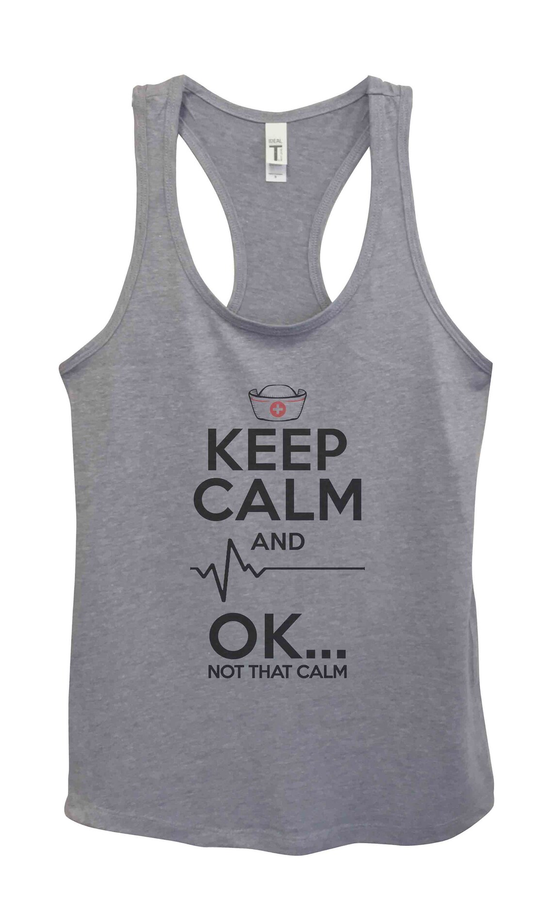 Funny Saying Womens Trendy Tank Tops keep Calm..ok Not - Etsy