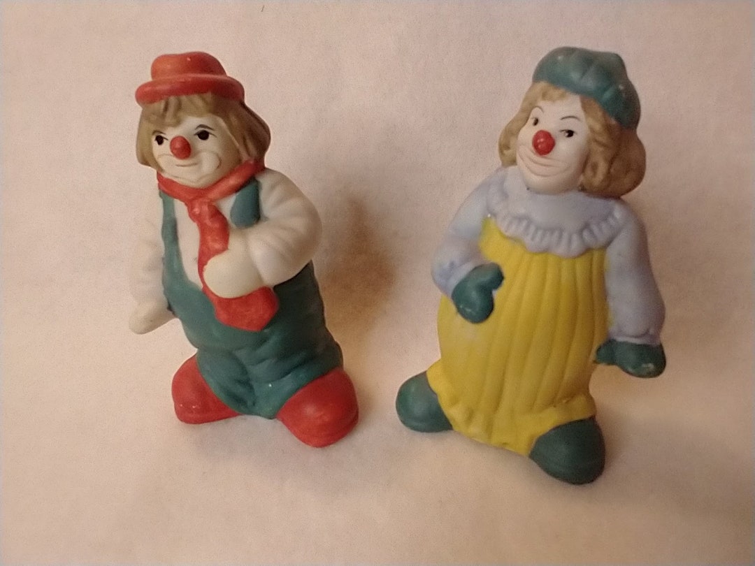 Ceramic Hobo Circus Clowns Salt & Pepper Shakers - Etsy