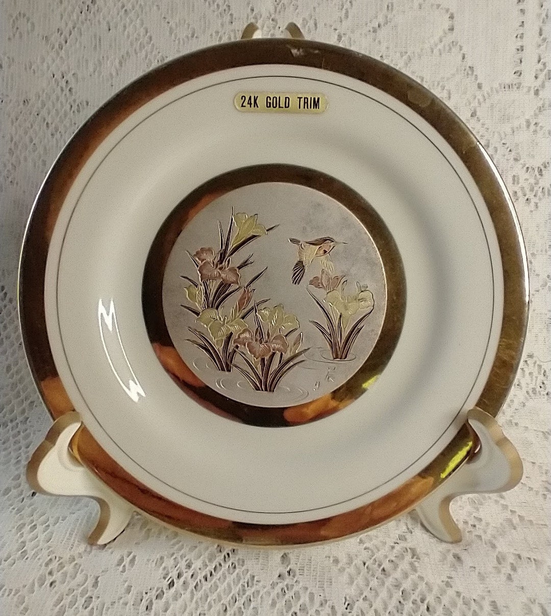 Two Japenese Chokin Decorative Plates - Etsy