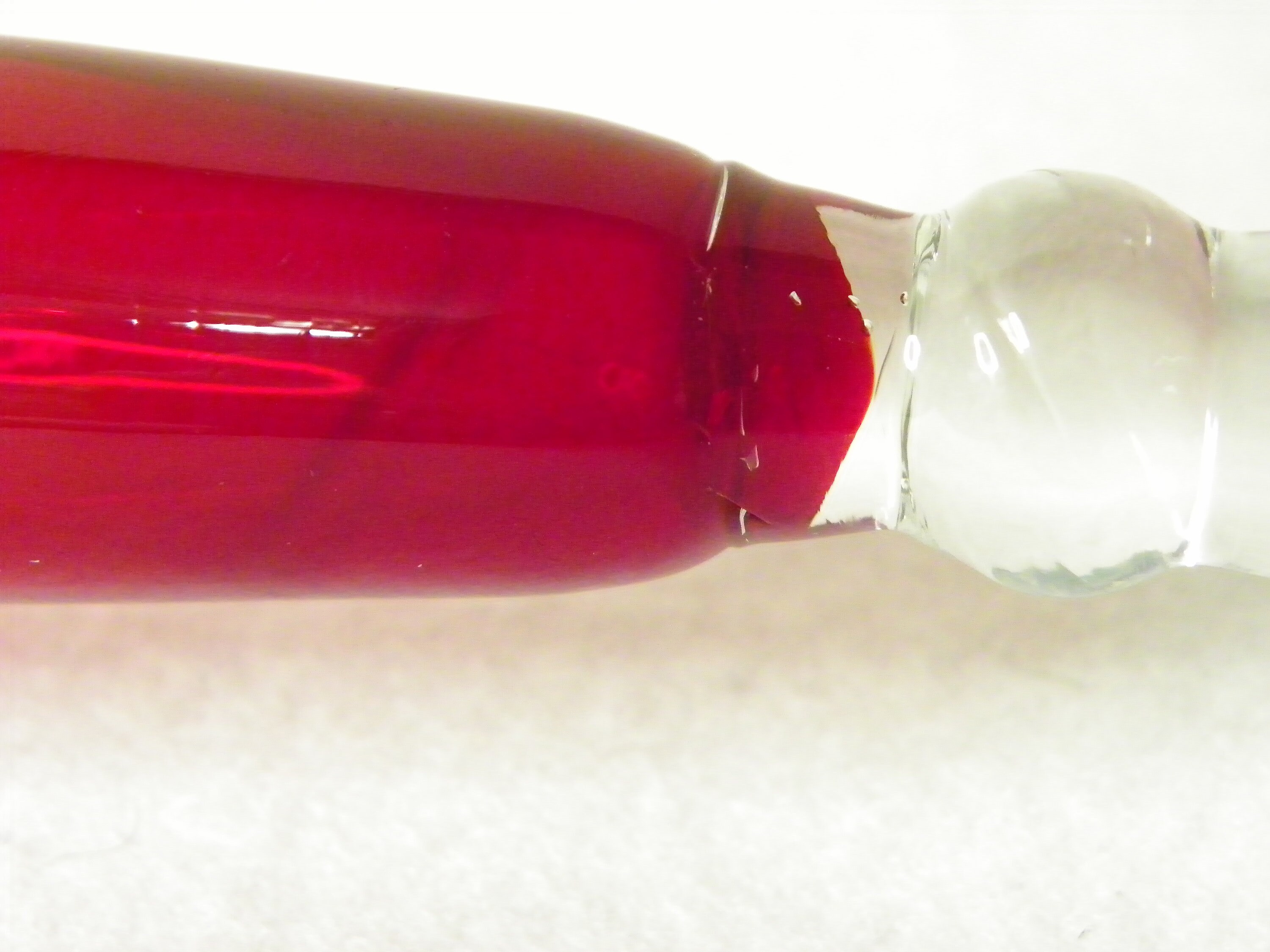 Elegant Ruby Red Bud Vase With Clear Stem by Napco - Etsy