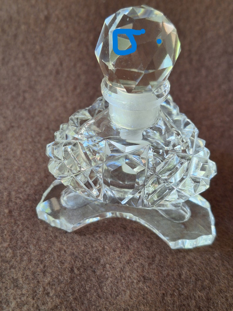 Vintage Collectable Multifaceted Art Deco Crystal Perfume Bottle and ...