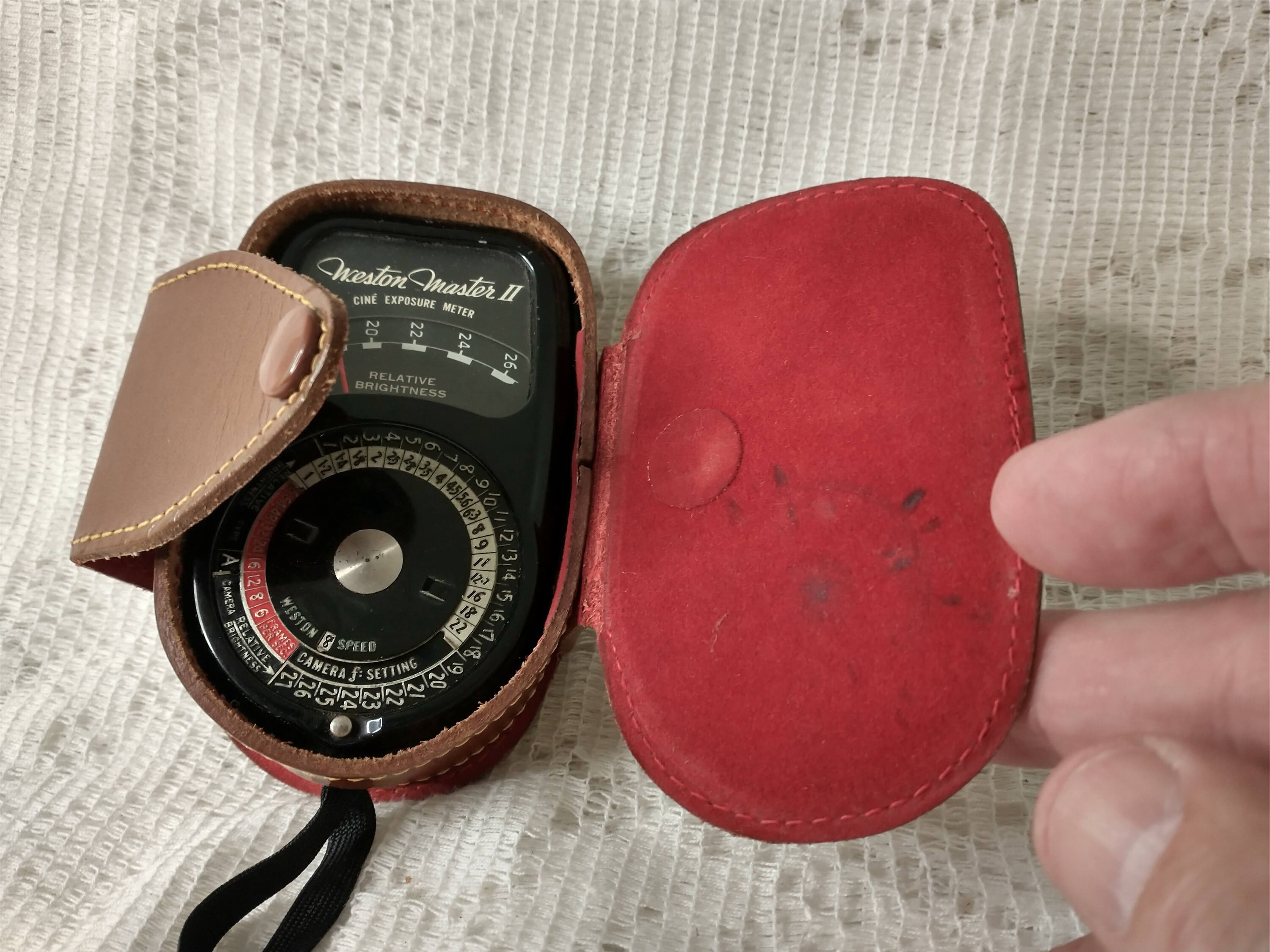 Weston Master II Universal Light Exposure Meter Model 736 Leather Case ...