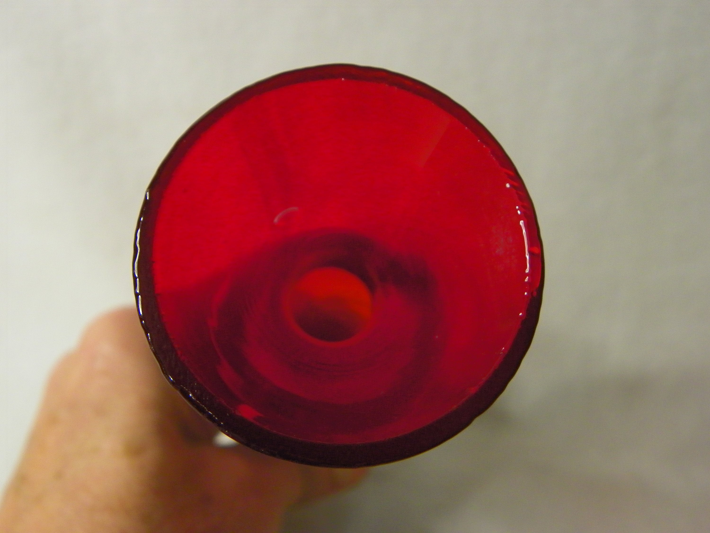 Elegant Ruby Red Bud Vase With Clear Stem by Napco - Etsy