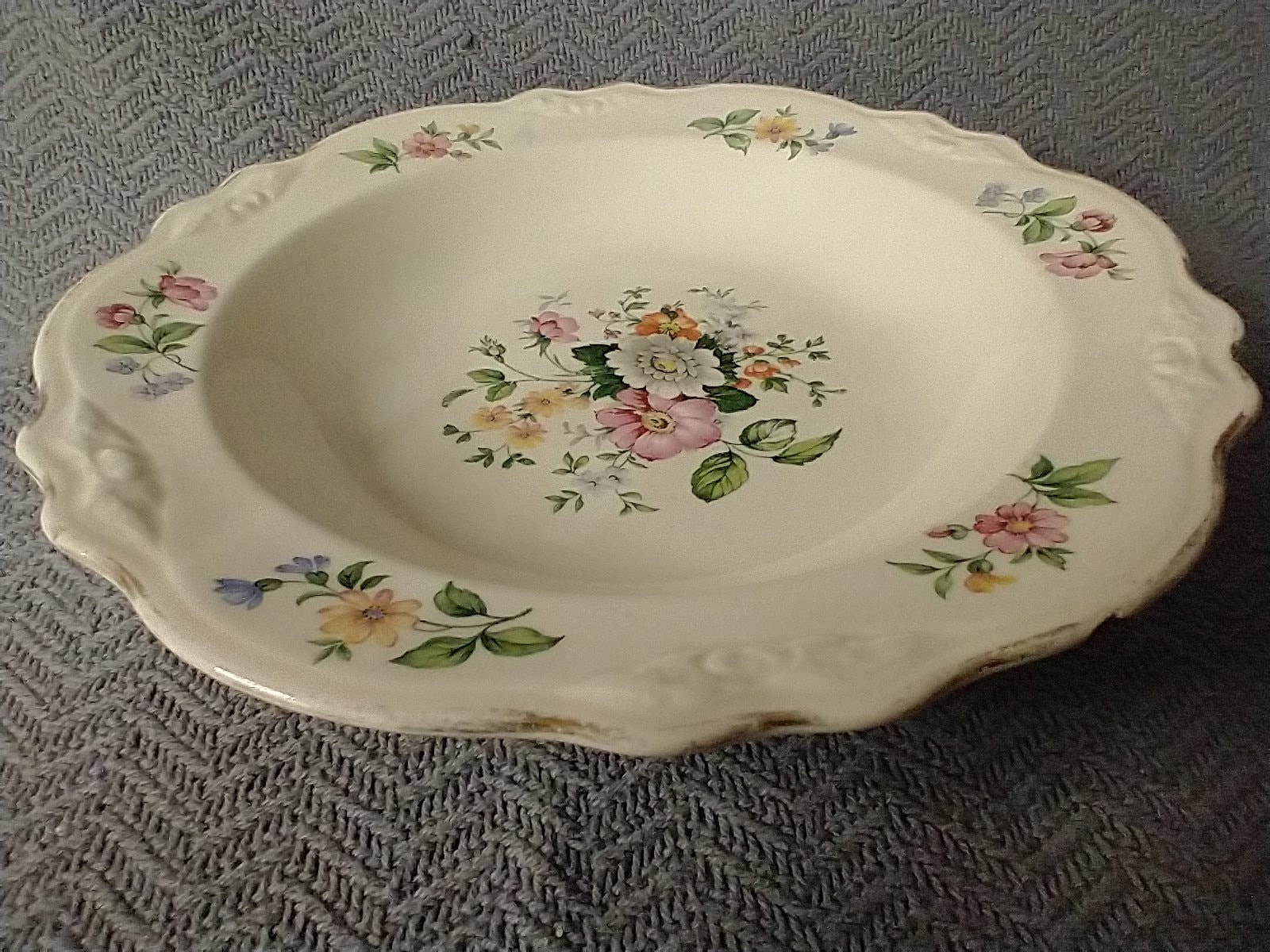 Homer Laughlin Virginia Rose Bowl - Etsy