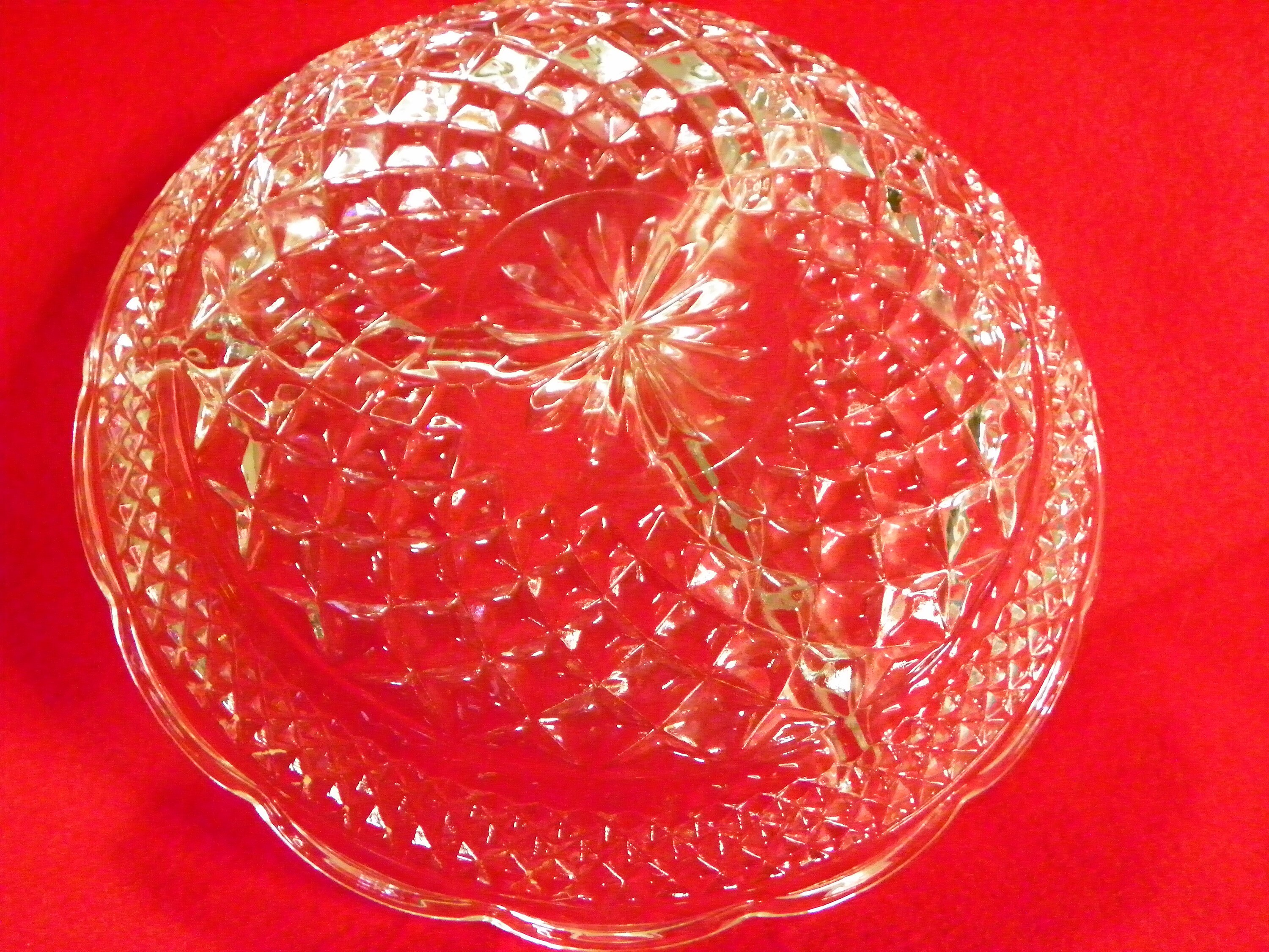 Cut Glass 3 Section Snack or Relish Dish - Etsy