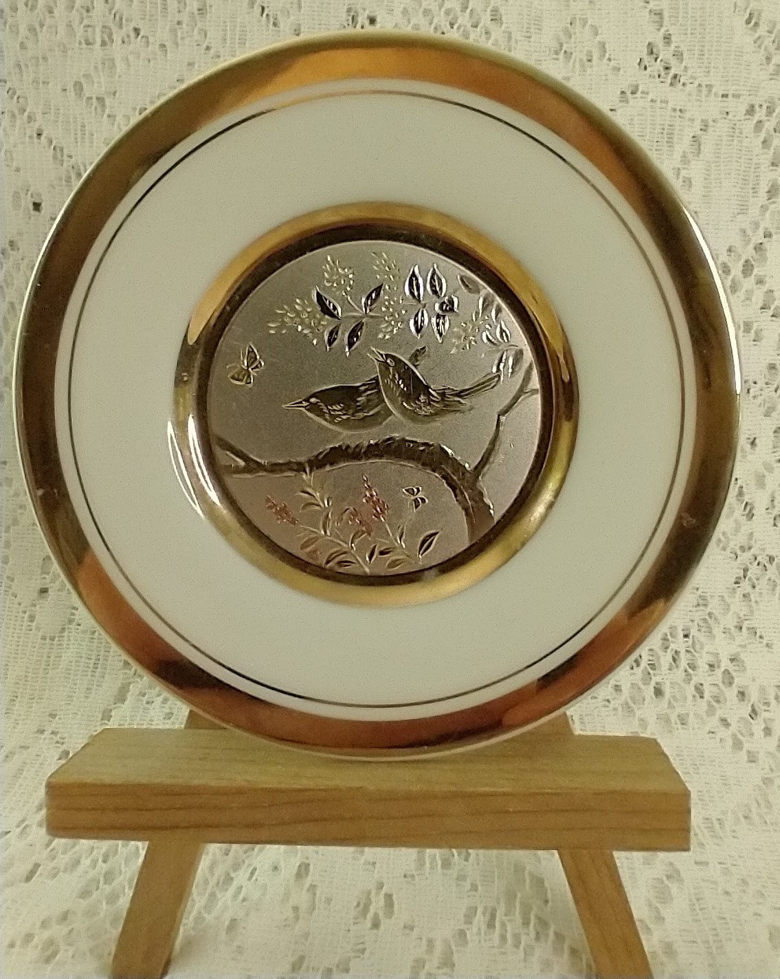 The Art of Chokin Two 4 Plates Engraved With 24K Gold - Etsy