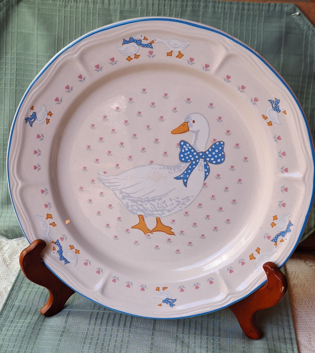Vintage Geese Plate - Etsy
