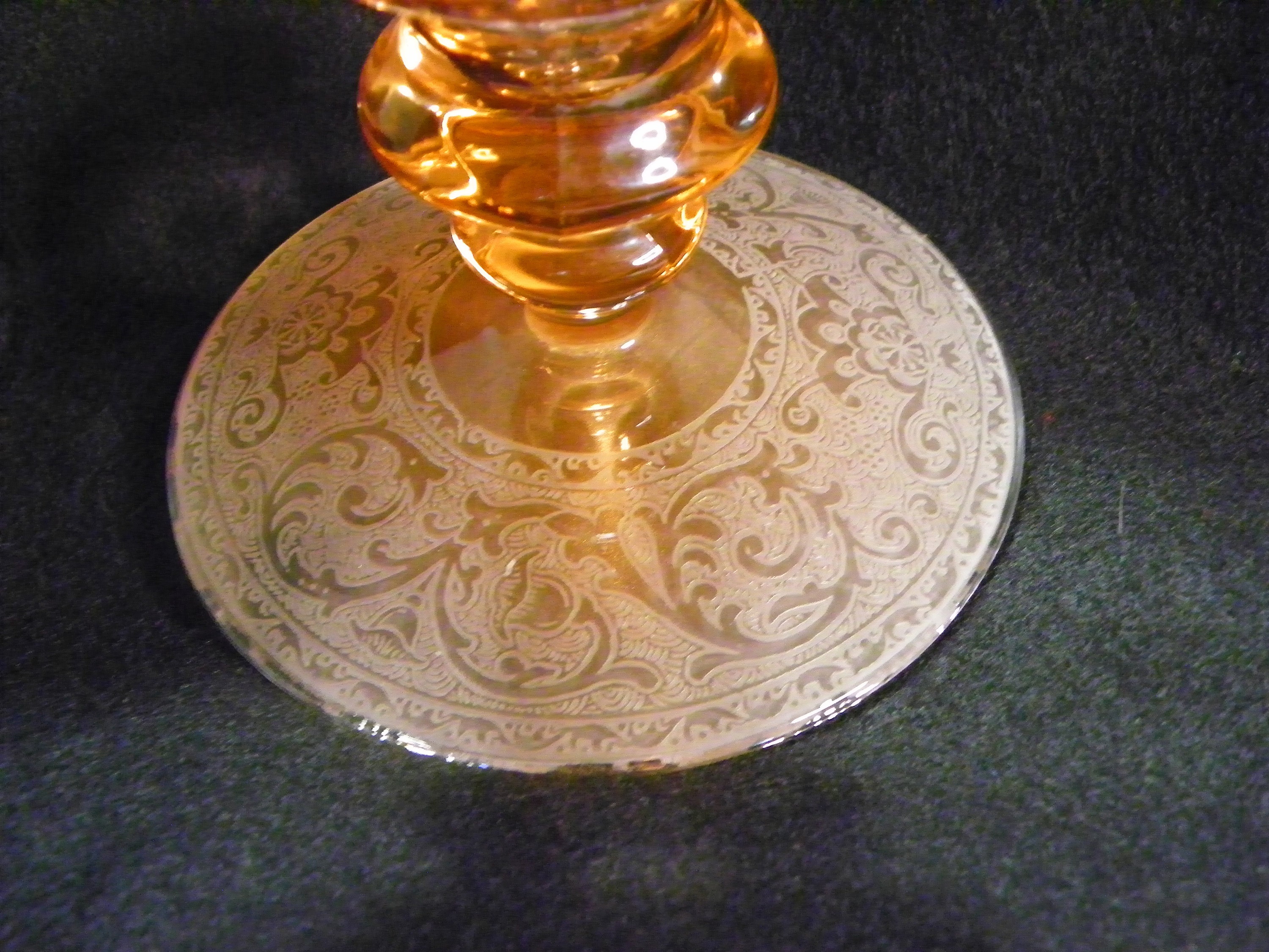 A Pair of Vintage Pink Fostoria Depression Glass Fostoria La Furiste ...