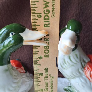 Vintage Pair of K's Collection Hand Painted Ceramic Ducks W Glossy ...