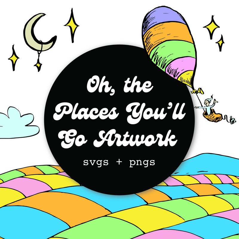 Oh the Places You'll Go Clipart - Etsy