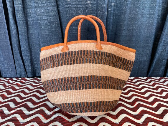 Handmade Kenyan Kiondo Tote Bag 067 | Etsy