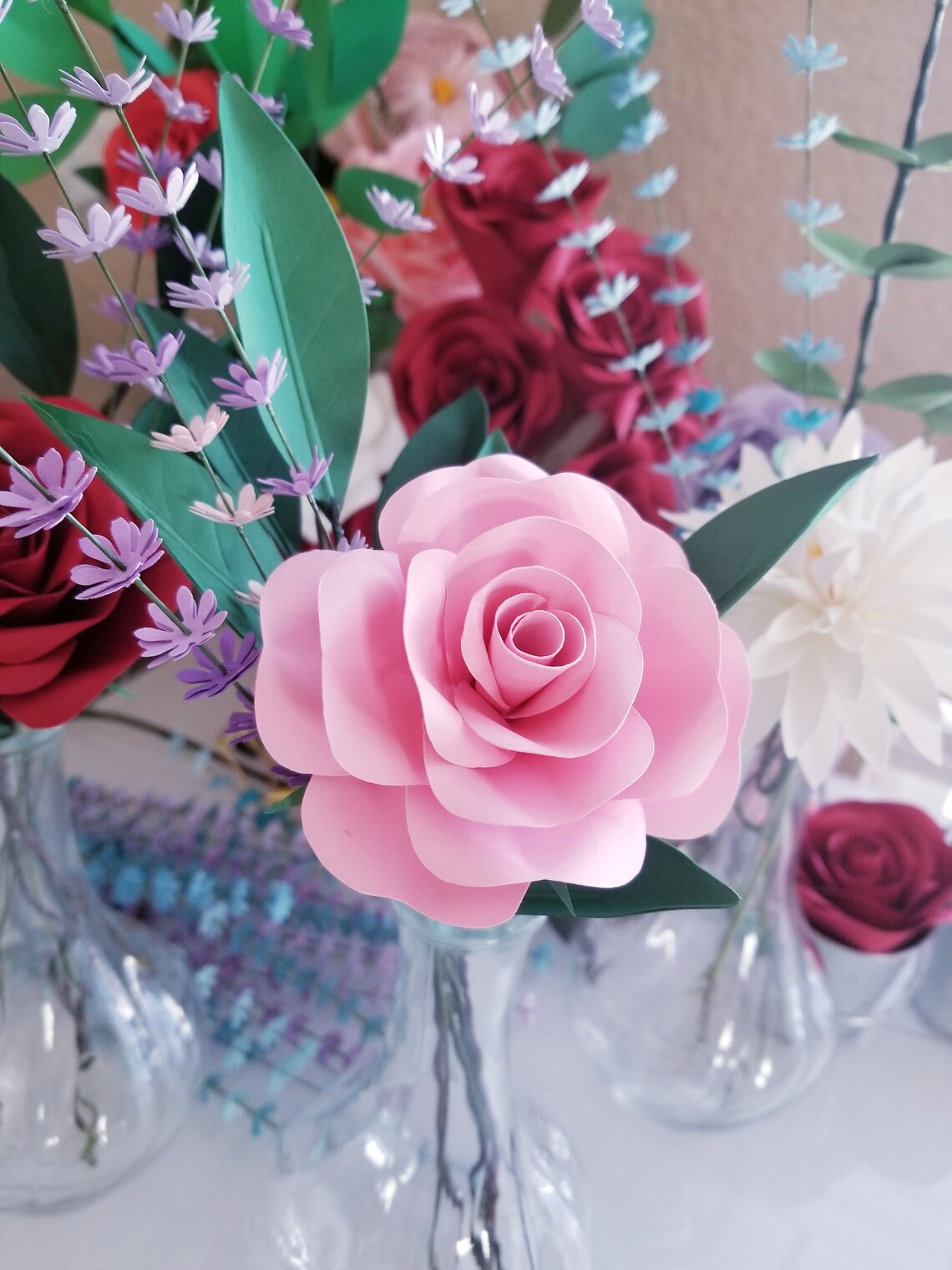 Rose Template on a Stem Template PDF and PNG File With - Etsy Canada