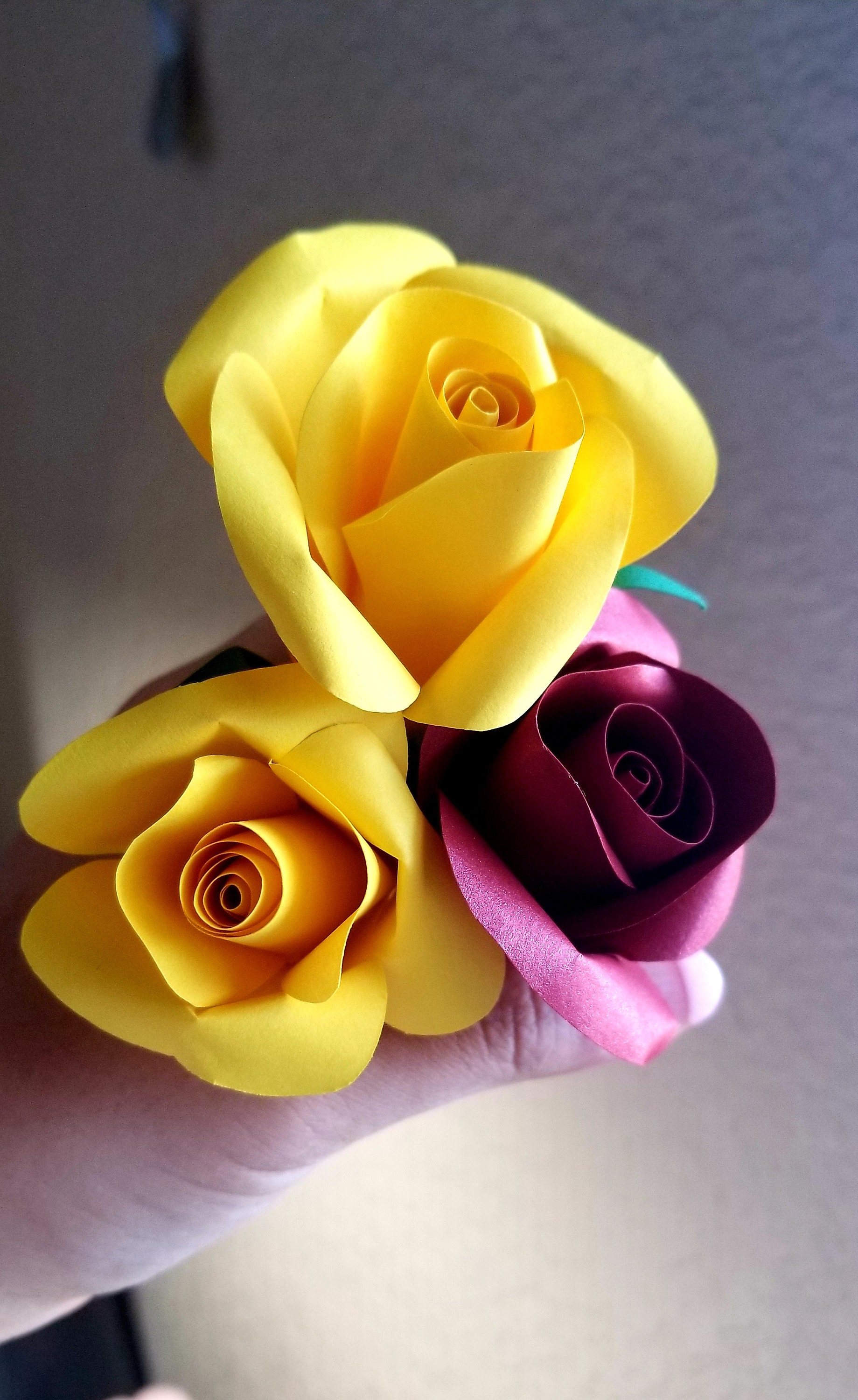 Rose Bud on a Stem (SVG and PDF File) With Picture Tutorial, DIY ...